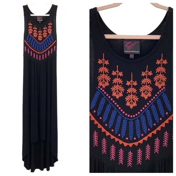 Carson Kressley | Dresses | Carson Kressley Embroidered Maxi Dress ...
